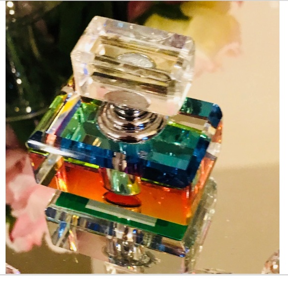 Accents | New Perfume Bottle Reflective Colors Beveled Rectangular ...